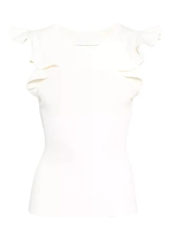 Zimmermann Aster Frill Racer Tank - Neutrals