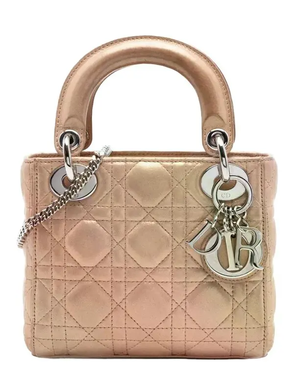 Dior Mini Lady Satchel - Gold