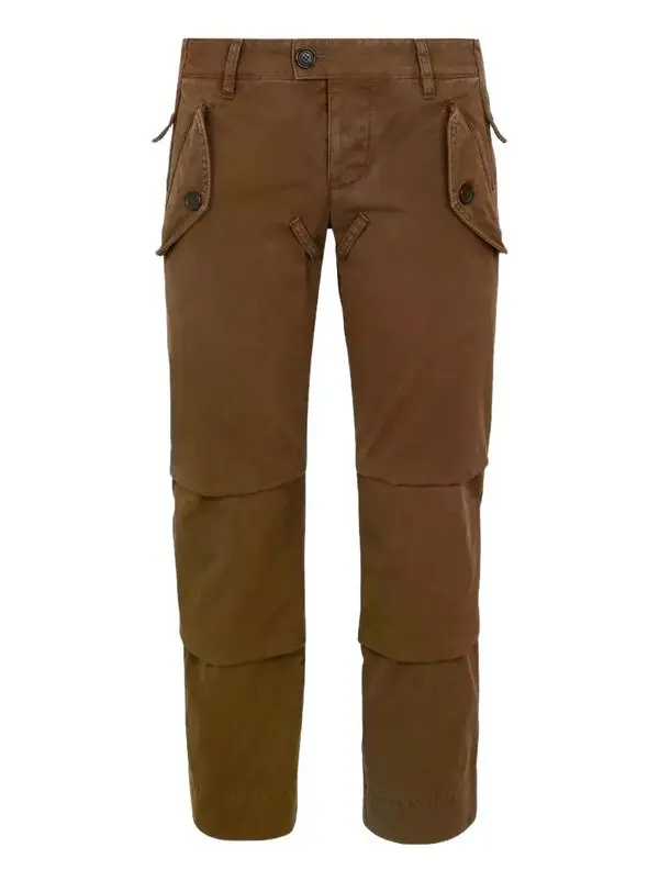 Dsquared2 Utility2 Tech Cotton Pants - Brown