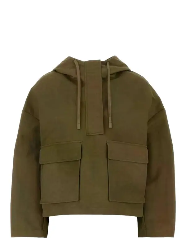 Herno Oversized Hooded Jacket With Flap Pockets - Green
