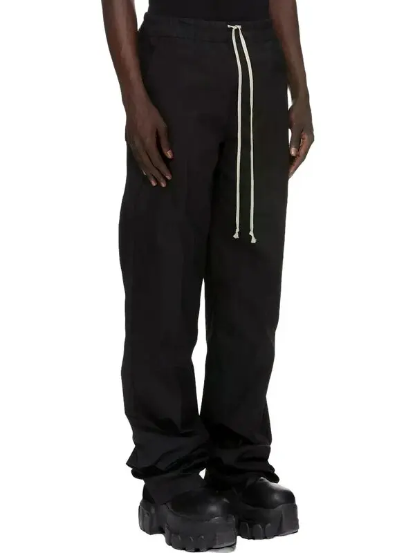 Rick Owens Dietrich Drawstring Waist Trousers - Black
