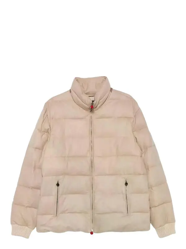 Kiton Quilted High-neck Jacket - Neutrals
