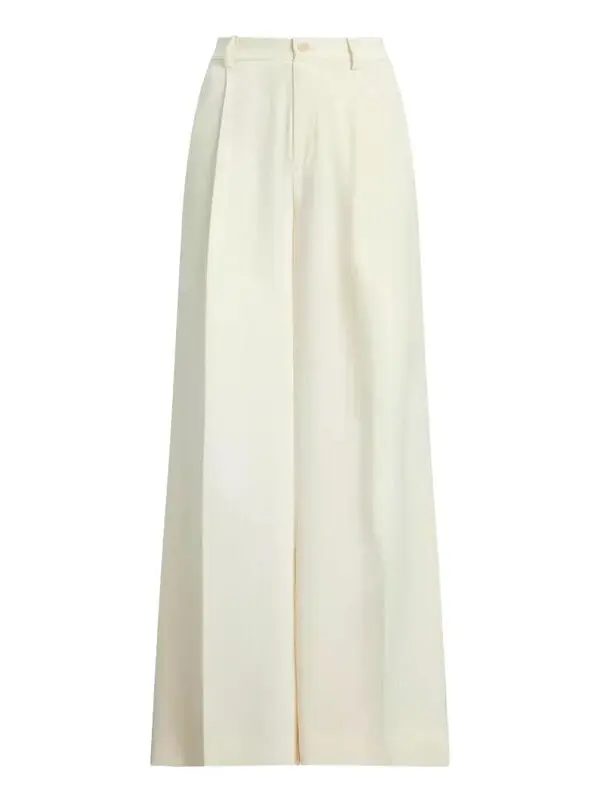 Ralph Lauren Double-faced Georgette Trousers - Neutrals