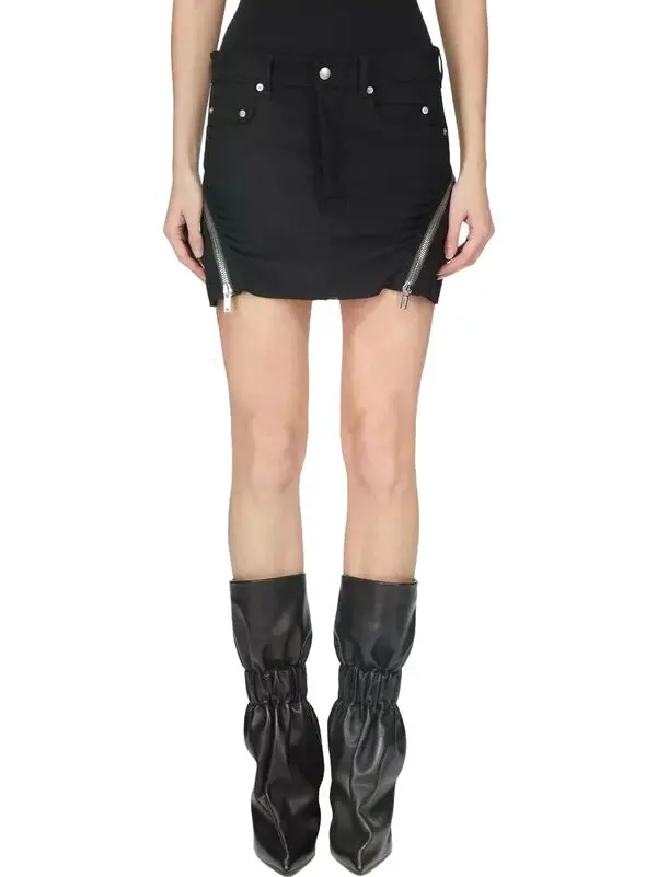 Rick Owens Bolan Banana Mini Skirt - Black