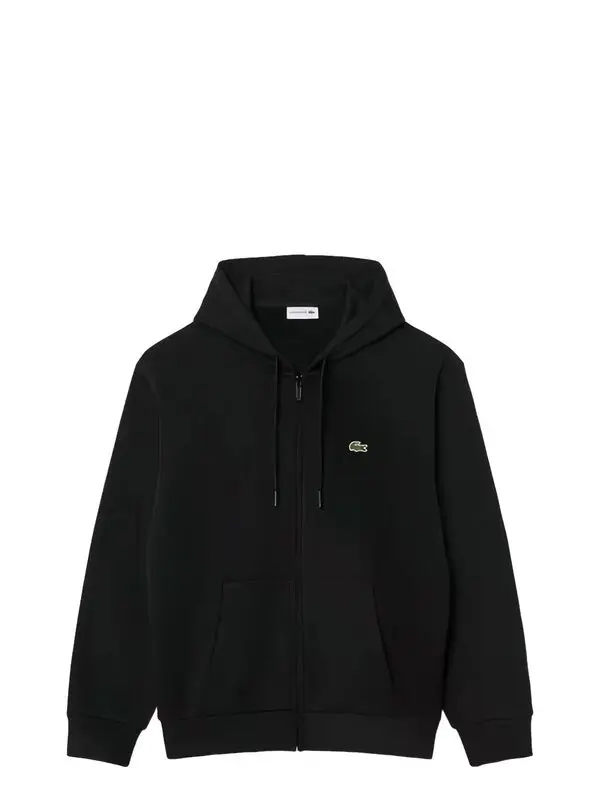 Lacoste Zip-up Hoodie - Black