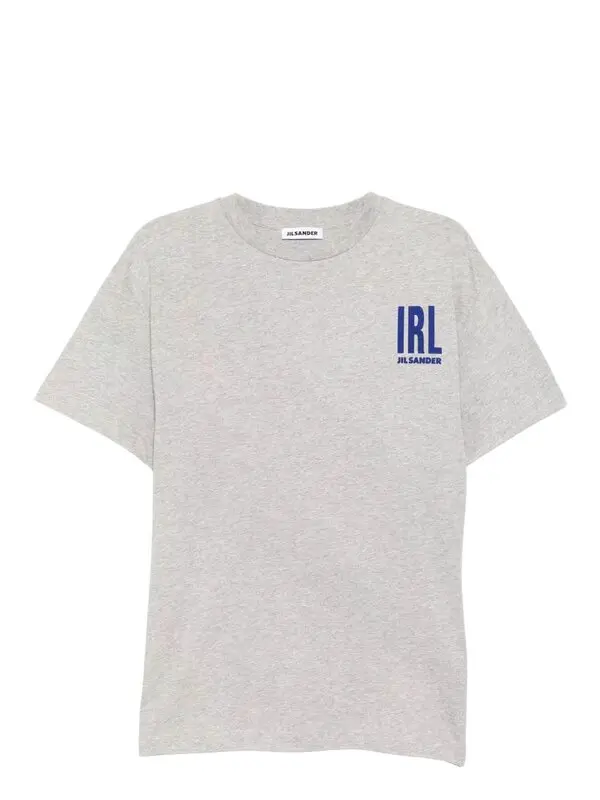 JIL SANDER Logo-print Crew-neck T-shirt - Grey