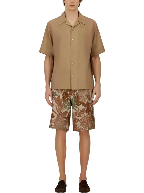 Herno Bowling-collar Shirt - Neutrals
