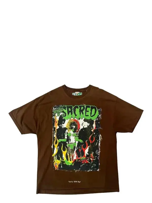 BETTER WITH AGE Graphic-print T-shirt - Brown
