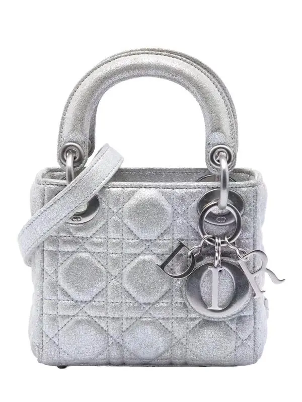 Dior Micro Lady Satchel - Silver