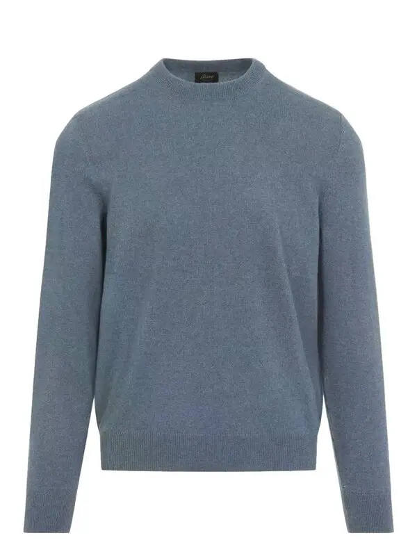 Brioni Cashmere Crew Neck Sweater - Blue