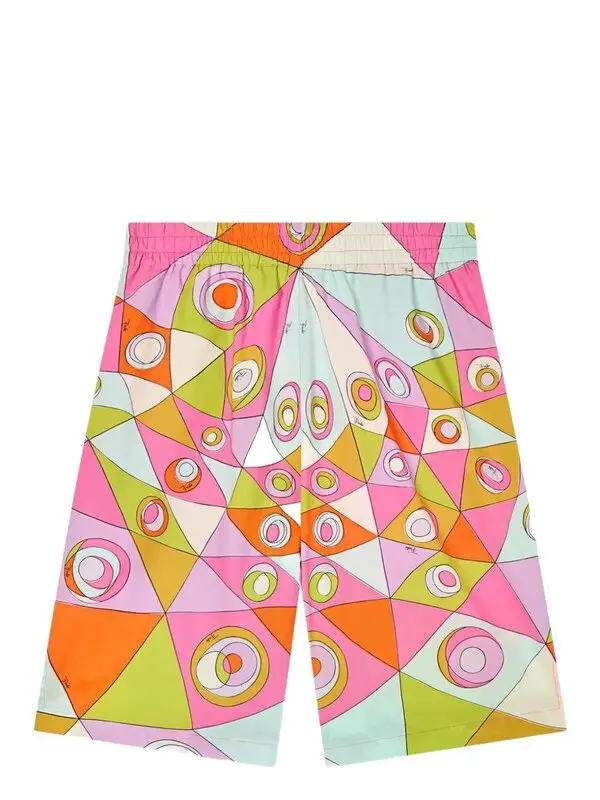 Emilio Pucci Occhi Print Popeline Shorts - Pink