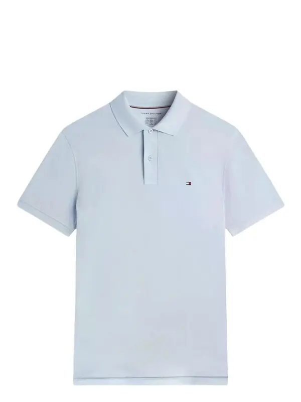 Tommy Hilfiger Logo-embroidered Short-sleeve Polo Shirt - Blue