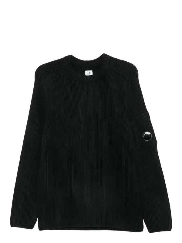 C.P. COMPANY Ribbed-knit Sweater - Black