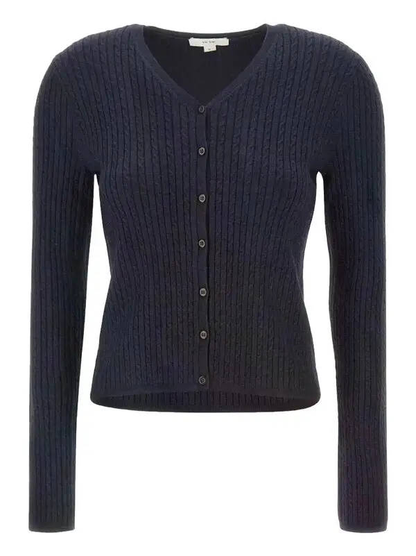 Vince Cable-knit Cardigan - Blue