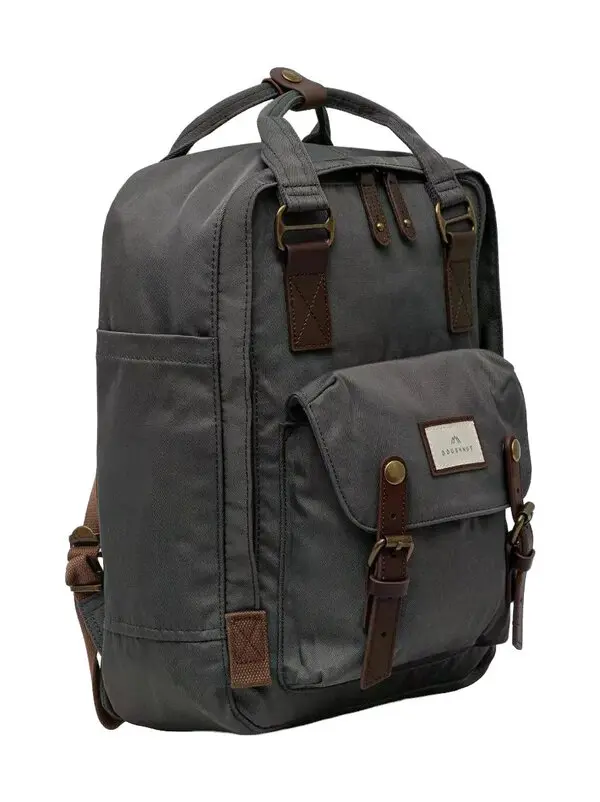 DOUGHNUT Buckled Flap Pocket Backpack - Grey