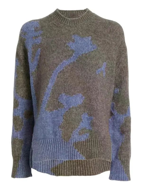 Proenza Schouler White Label Cathy Wool Knit Sweater - Grey