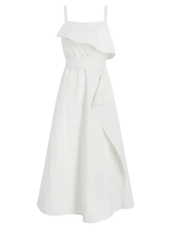 Proenza Schouler White Label Reign Dress In Washed Cotton - Neutrals