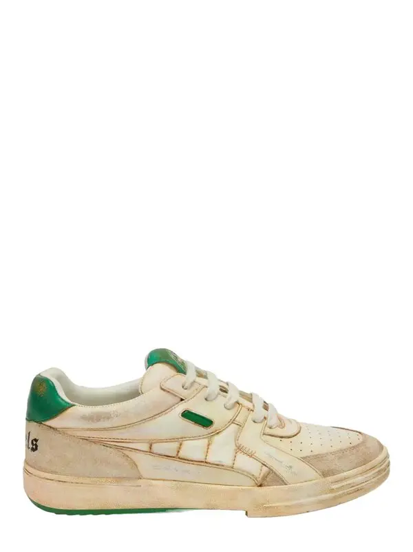 Palm Angels University Distressed Low-top Sneakers - Neutrals