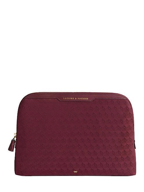 ANYA HINDMARCH Lotions And Potions Wash Bag - Medium Red