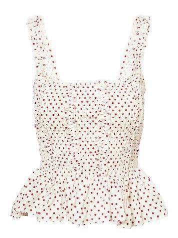 DAMSON MADDER Polka-dot Cotton Top - Multi
