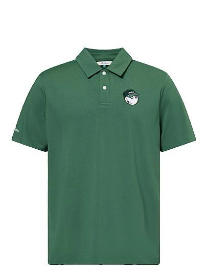 MALBON Fairway Baldwin Woven Polo T-shirt - Forest