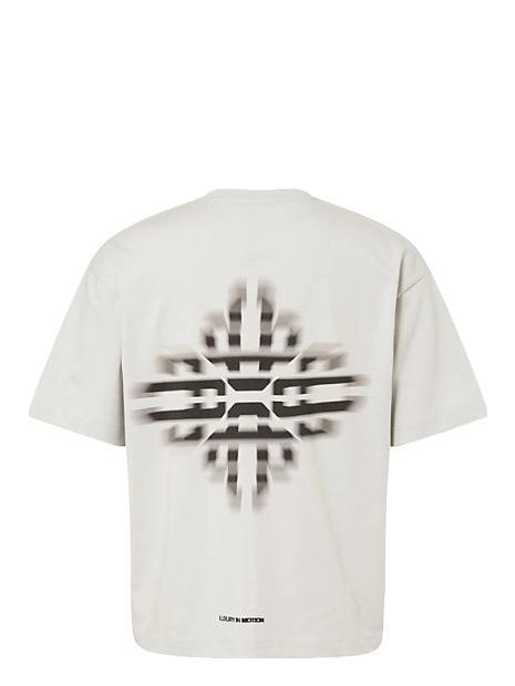 THE COUTURE CLUB Lux In Motion Graphic Cotton T-shirt - Salt