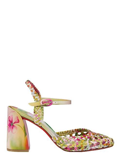 CHRISTIAN LOUBOUTIN Jane Pump Nandina 8 Crepe-satin Pumps - Multi