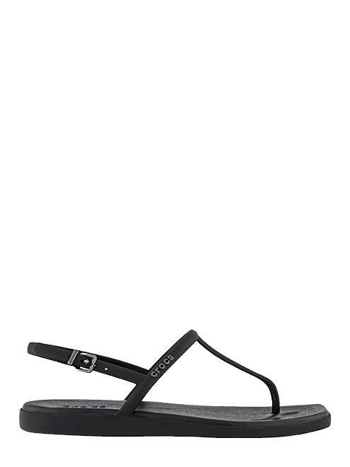 CROCS Miami Rubber Thong Sandals With Adjustable Buckle - Black