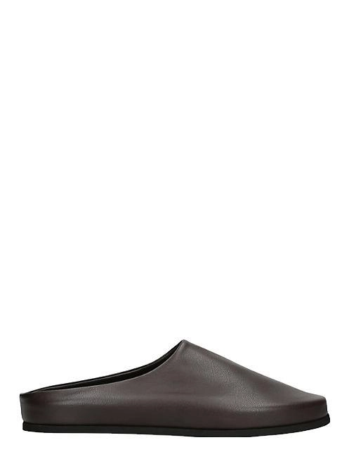 Dear Frances Vico Leather Mules - Dark Brown