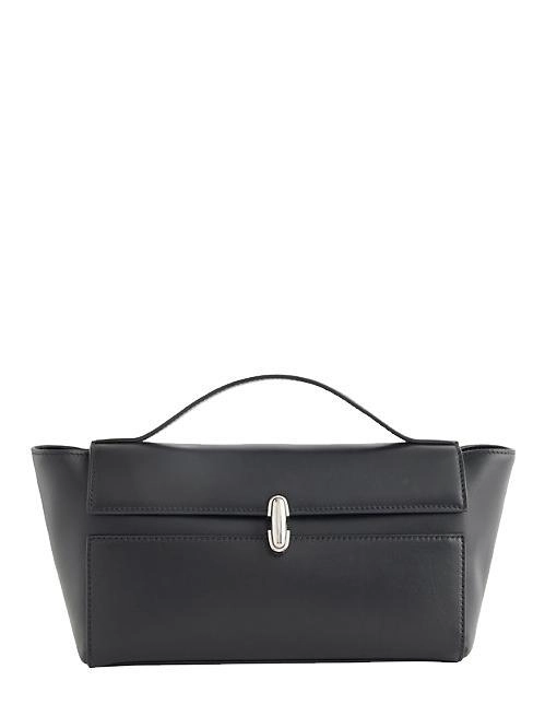 Savette Symmetry Trapeze Leather Top-handle Bag - Black