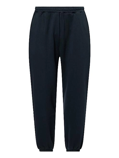MALBON Clubhouse Brand-print Cotton Jogging Bottoms - Navy