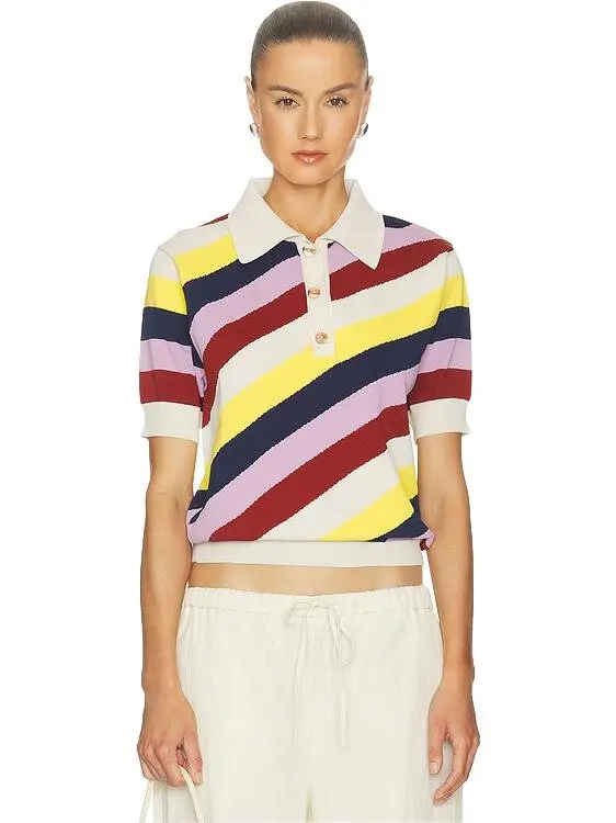 Essentiel Antwerp Jollow Jacquard Polo - Multi