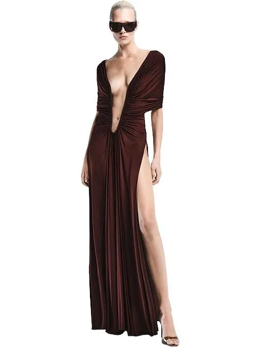Revolve Konstantin Gown - Brown
