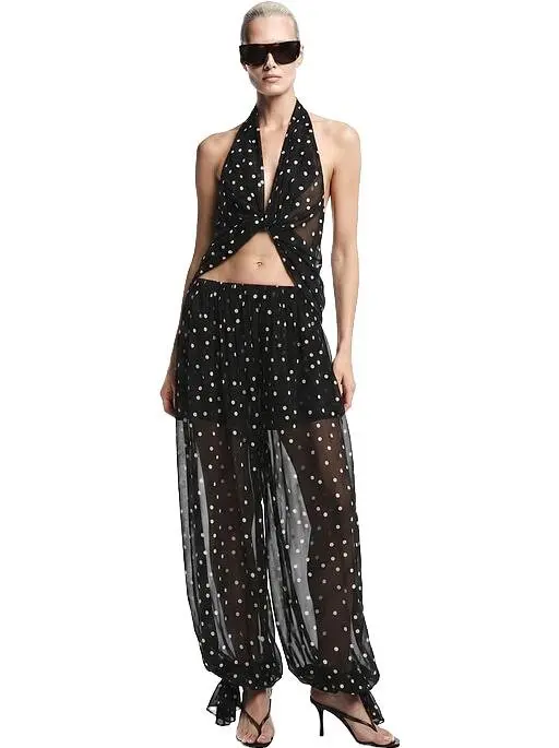 Revolve Adela Georgette Silk Top In . Also - Multi