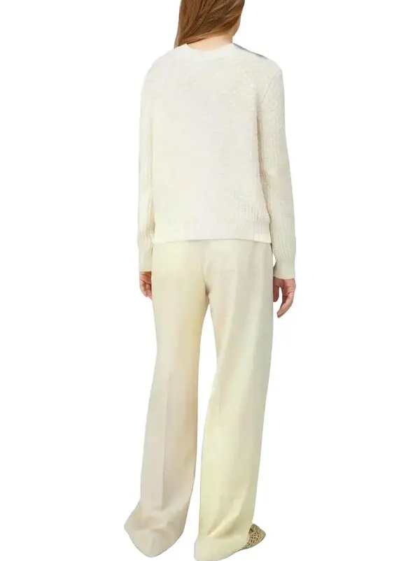 RETORI Jacquard Damier Sweater - Neutrals