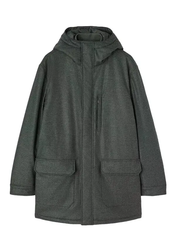 RETORI Padded Hooded Parka - Grey
