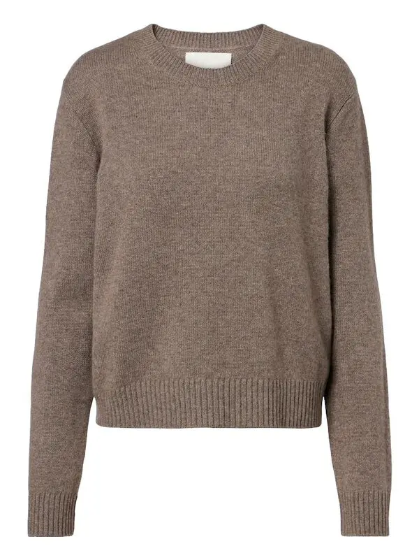 LISA YANG Cashmere Crew Neck Sweater - Grey