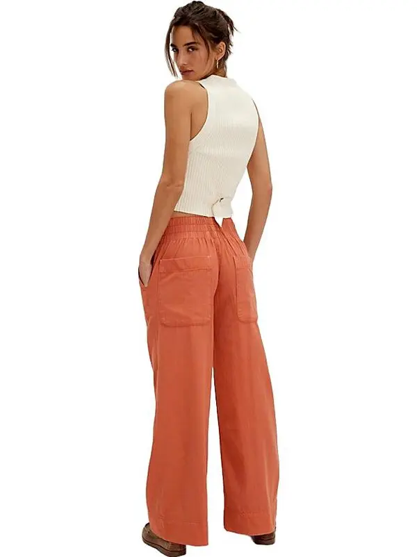We The Free Breezy Denim Pull-on Jeans - Red Mango
