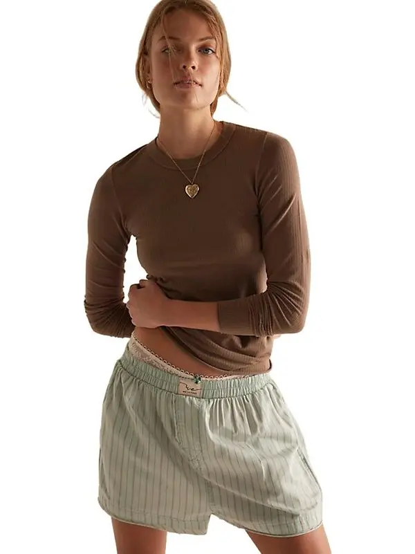 INTIMATELY So Soft Seamless Modal Long Sleeve At - Leafless Tree
