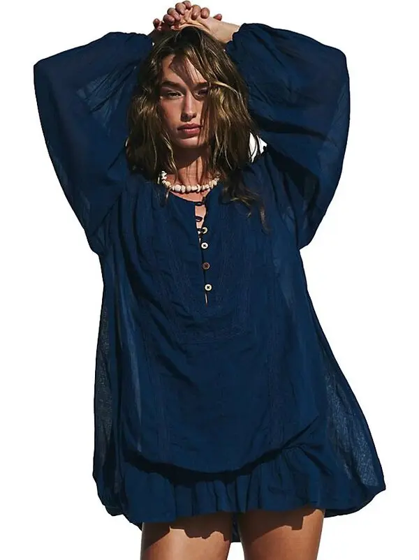 Free People Florence Mini Dress - Poseidon