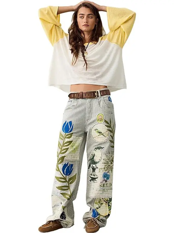 We The Free Holland Boyfriend Jeans - Blue Combo