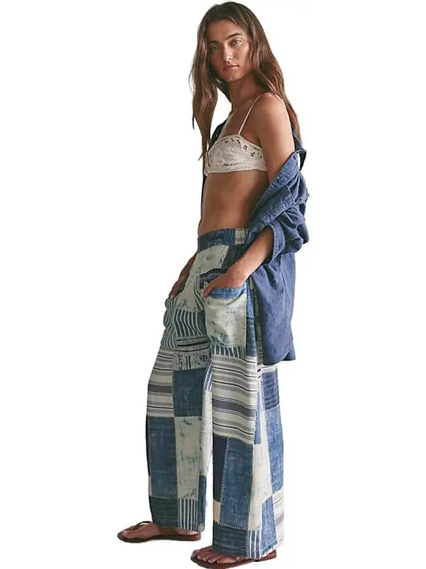 We The Free Symphony Patched Wide Leg Jeans At - Rhythms