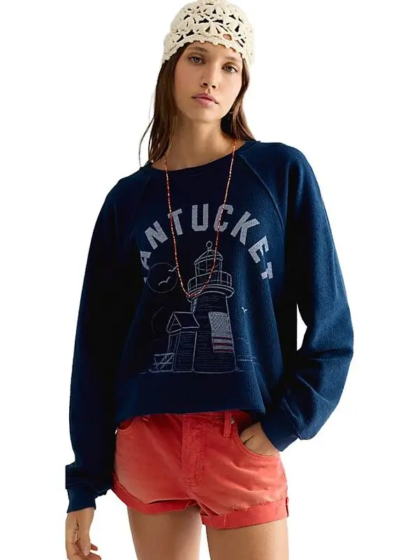 The Original Retro Brand Nantucket Crewneck Sweatshirt - Navy