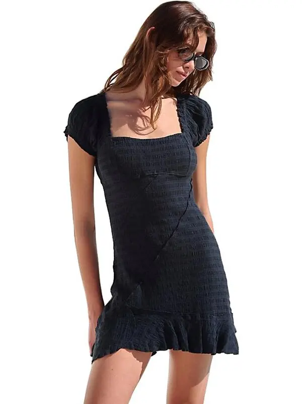 Free People Elle Mini Dress - Black