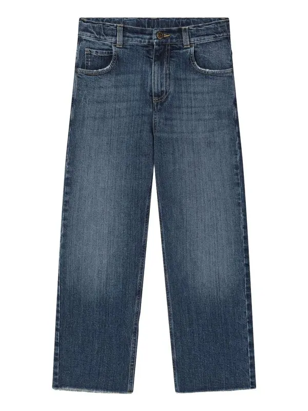 GOLDEN GOOSE Dark Wash Embroidered Jeans - Blue
