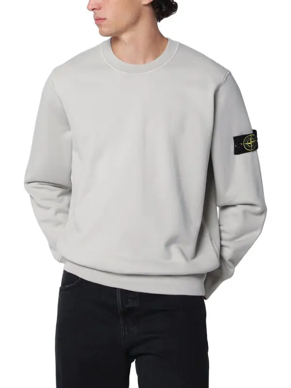 Stone Island Cotton Crewneck Sweatshirt - Grey