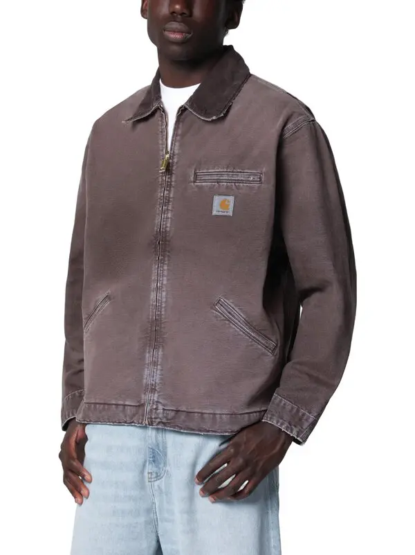 Carhartt Work In Progress Og Detroit Jacket Tobacco/destroy Wash - Brown