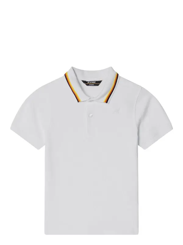 K-WAY Jude Polo In Cotton Piqu - White