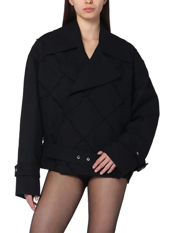 NAMACHEKO Belted Wool Blend Jacket - Black