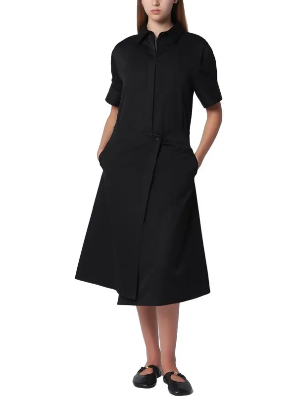 Loewe Cotton Gabardine Shirt Dress - Black